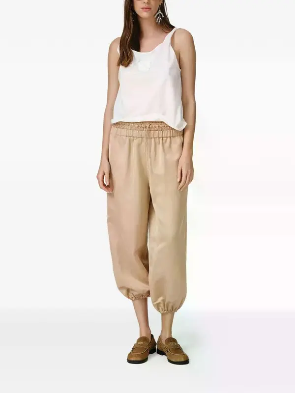 PNK Elasticated-waist Trousers - Neutrals
