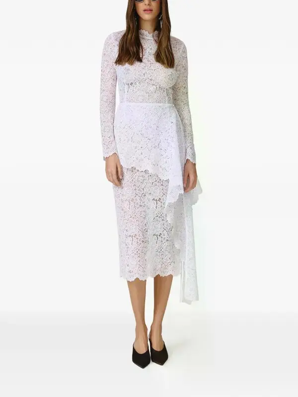 PNK Lace-construction Midi Dress