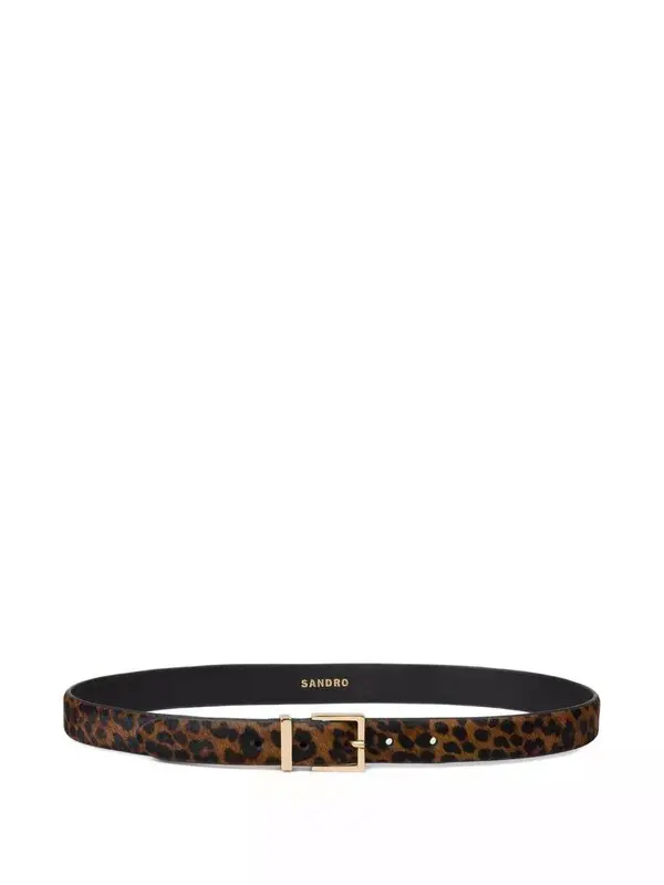 Sandro Leather Belt - Brown
