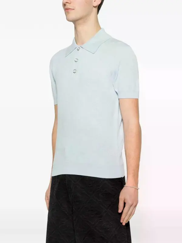Casablanca Monogram Pointelle Polo Shirt