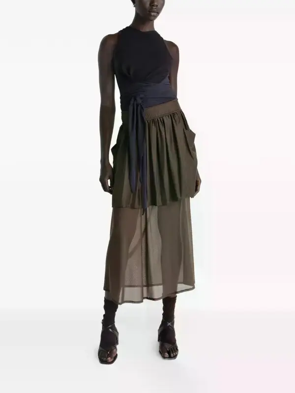 LEMAIRE Pockets Draped Asymmetric Skirt