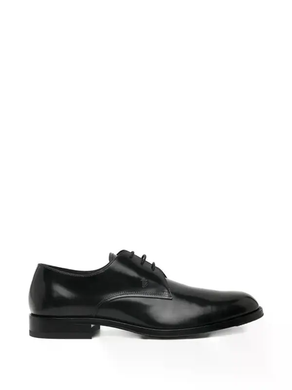 TOD'S Leather Derby Shoes - Black