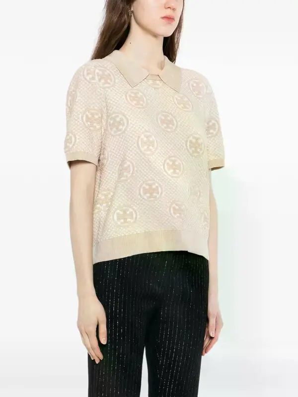 Tory Burch Monogram Jacquard Top
