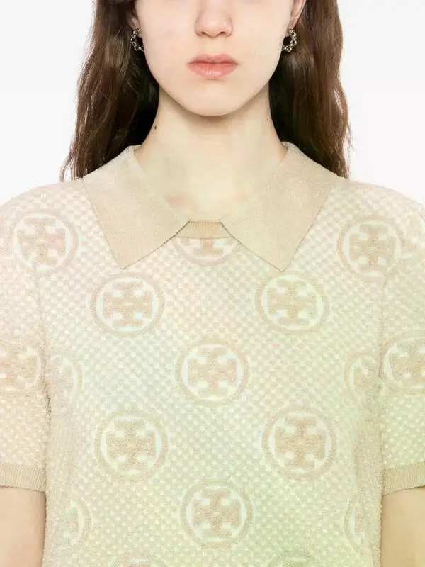 Tory Burch Monogram Jacquard Top