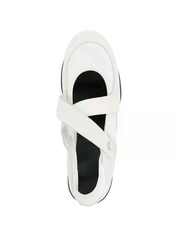 Tory Burch Romy Sport Mary Jane Flats - Grey