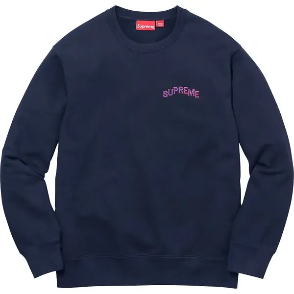 Supreme Arc Crewneck Sweatshirt - Navy Blue