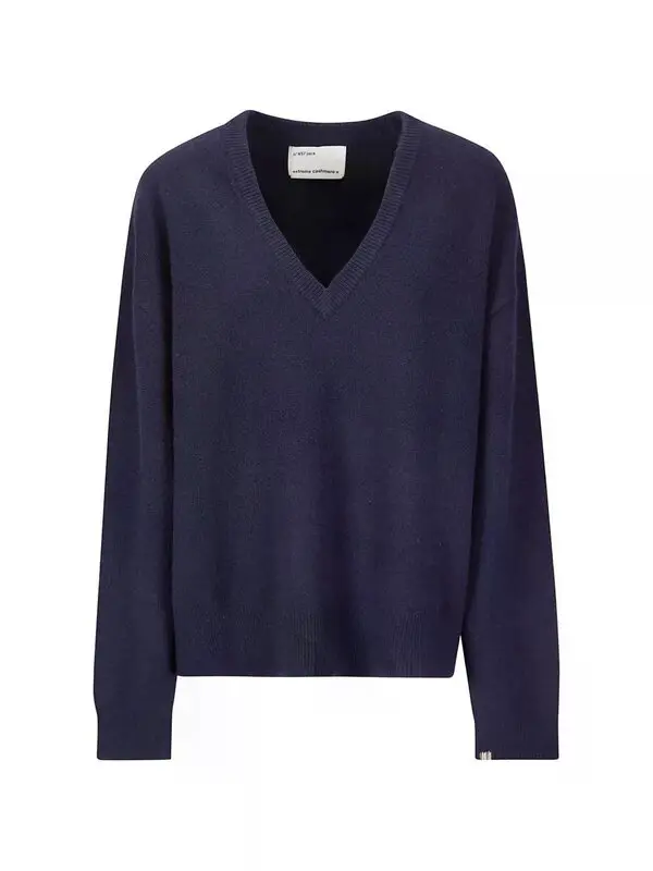 EXTREME CASHMERE X N°457 Jack V-neck Sweater - Blue