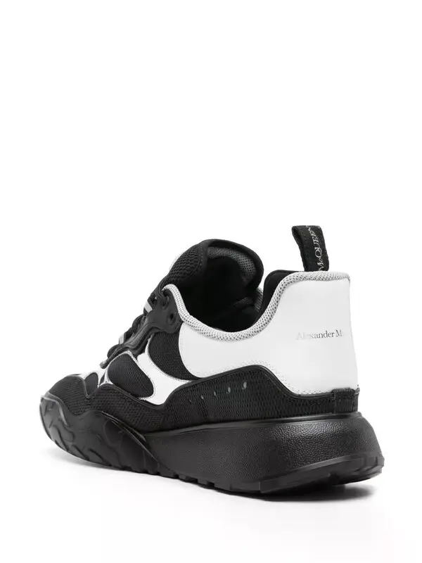 Alexander McQueen Lace-up Panelled Sneakers - Black