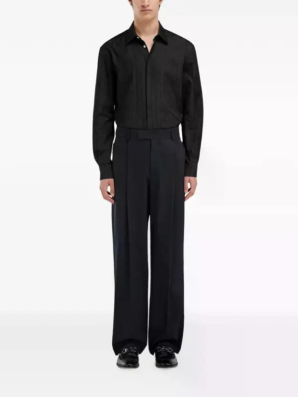 FERRAGAMO Monogram Sport Shirt - Black