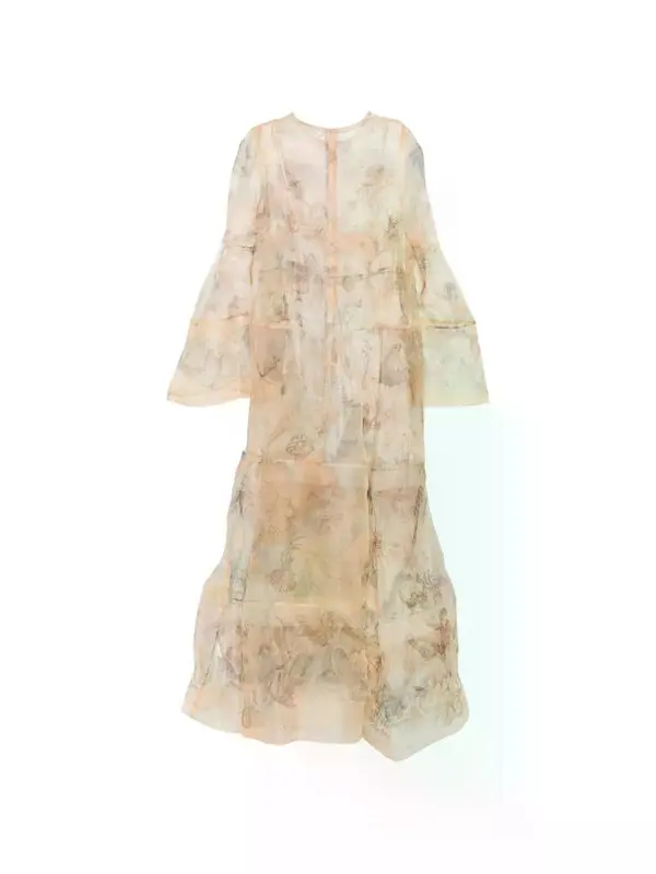Zimmermann Rebellion Lantern Flared Printed Gown