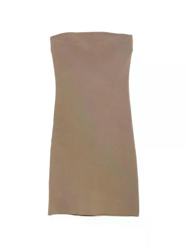 ENTIRE STUDIOS Bandeau Mini Dress - Brown