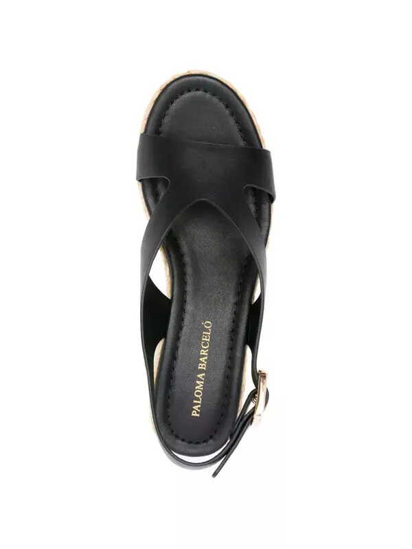PALOMA BARCELO Hudson Platform Leather Sandals