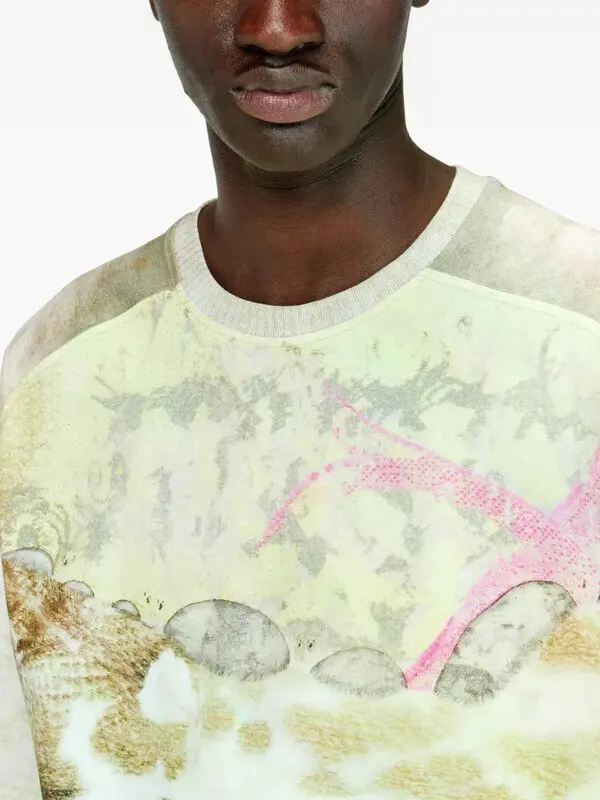DIESEL® Clint Animal-print T-shirt - Neutrals