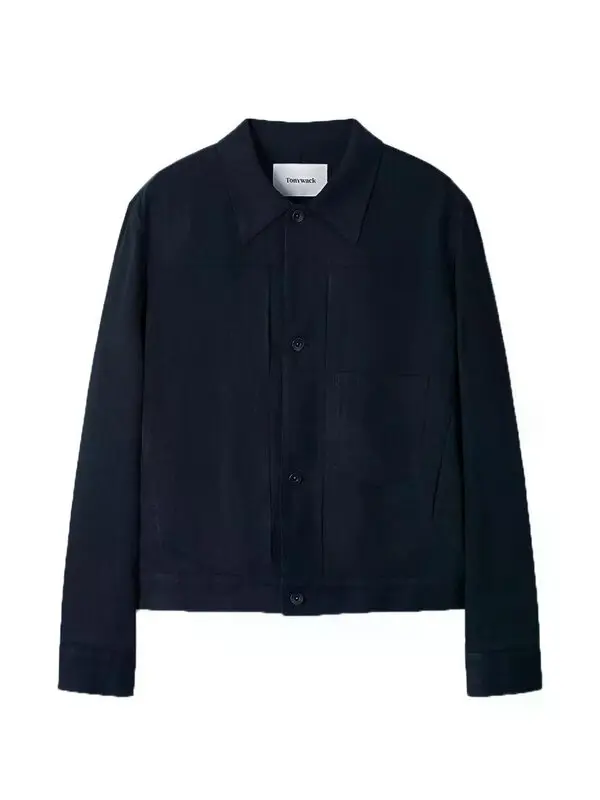 TONYWACK Buttoned Shirt Jacket - Blue