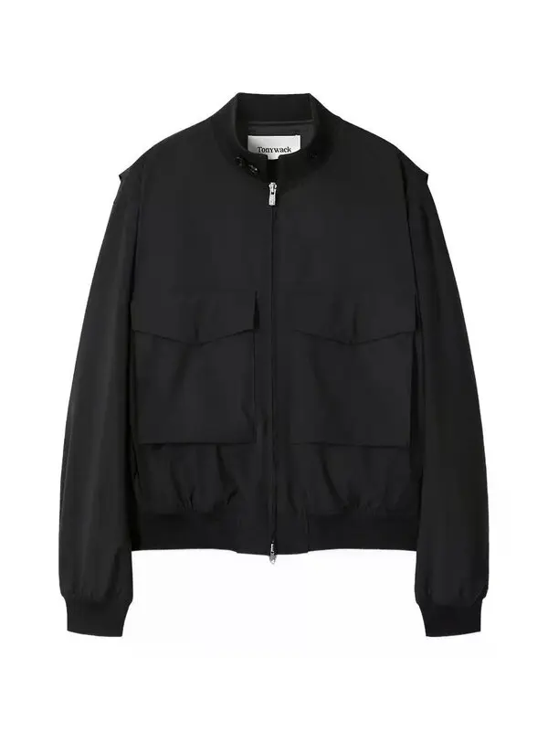 TONYWACK Patch-pocket Bomber Jacket - Black