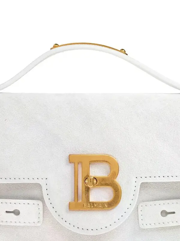 Balmain 24 B-buzz Tote Bag - White
