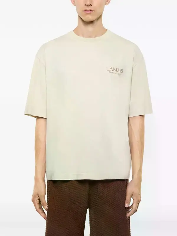 LANEUS Logo-print T-shirt