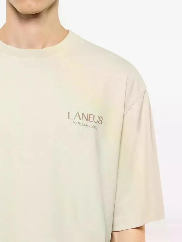 LANEUS Logo-print T-shirt