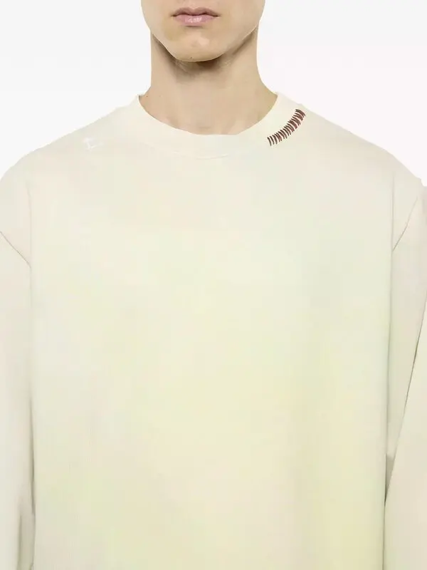 LANEUS Stitching-detail Sweatshirt