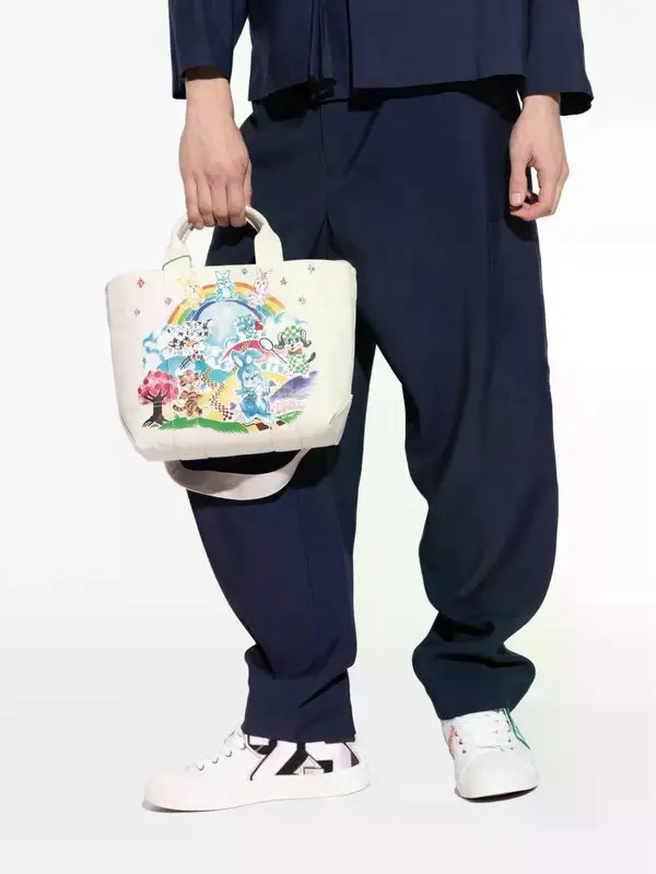 Kenzo Tote Bag With Graphic Print