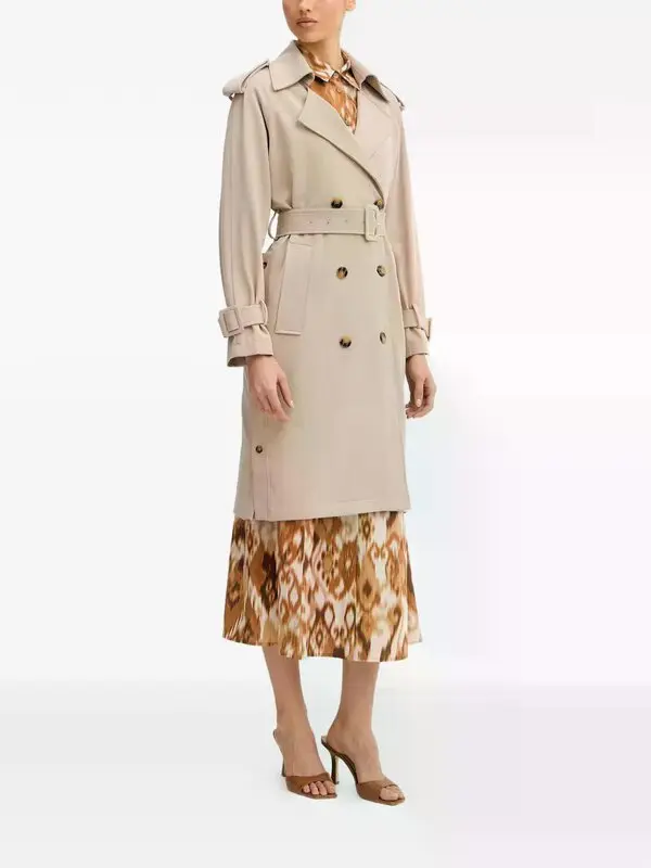 FRACOMINA Belted Double-breasted Trench Coat