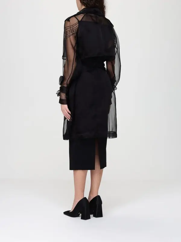 Pinko Translucent Duster Jacket - Black