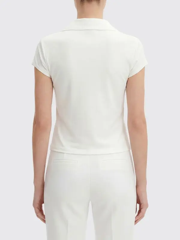 COURREGES Cropped Polo Shirt - White