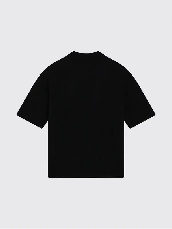 AMI Paris Knitted Wool Polo Shirt