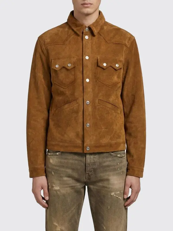Dsquared2 Suede Shirt Jacket - Beige