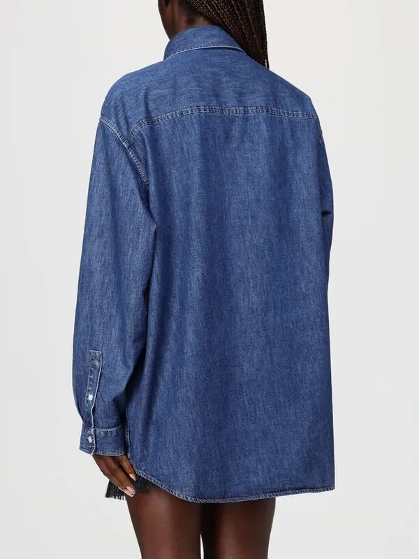 Valentino Garavani Relaxed Fit Cotton Shirt - Blue