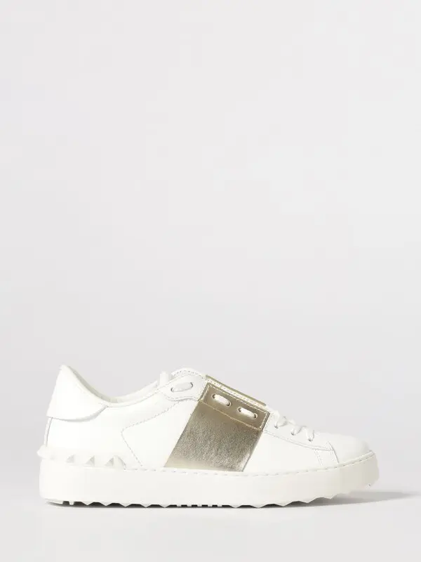 Valentino Garavani Open Leather Sneakers - White