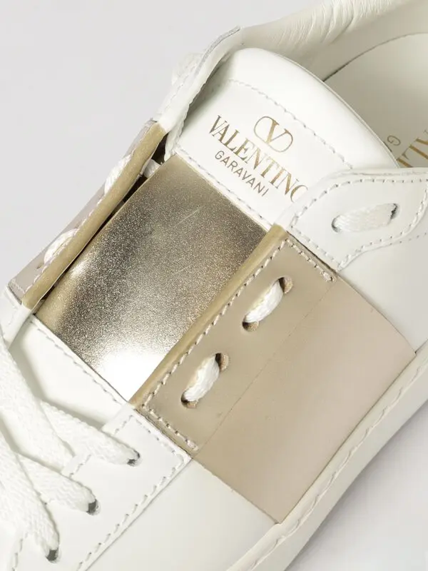 Valentino Garavani Open Leather Sneakers - White