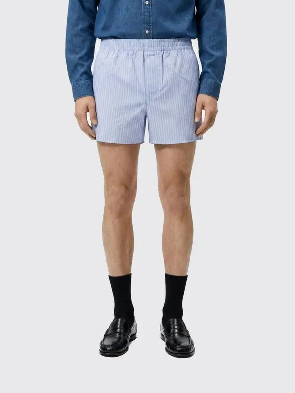 AMI Paris Striped Boxer Shorts - Blue
