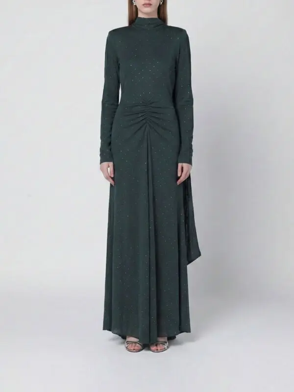 ROTATE BY BIRGER CHRISTENSEN Long Sleeve Embellished Dress - Green