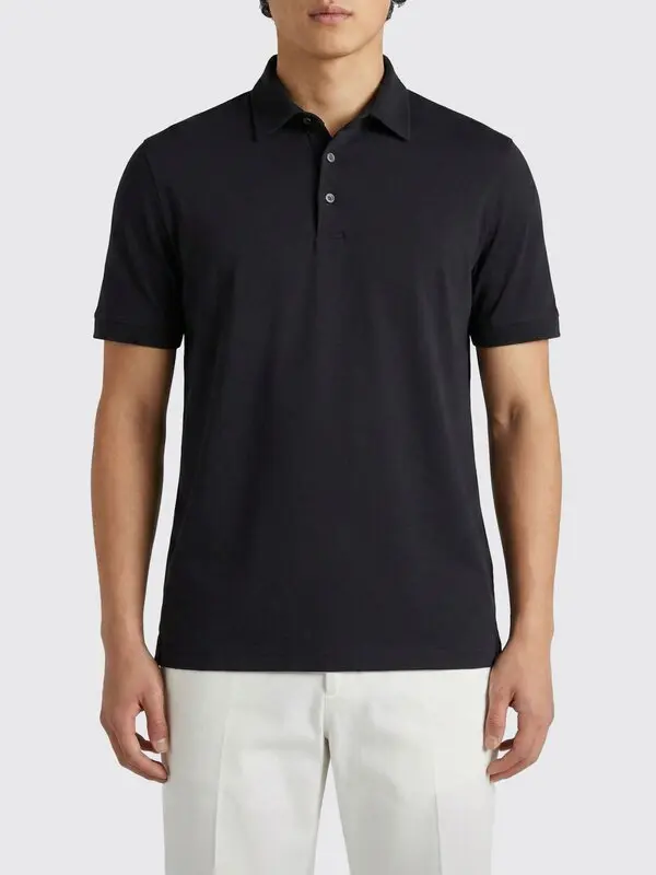 ZANONE Polo Shirt - Black