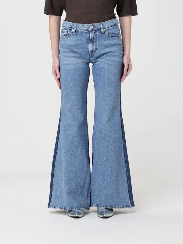 7 For All Mankind Cotton Flared Jeans