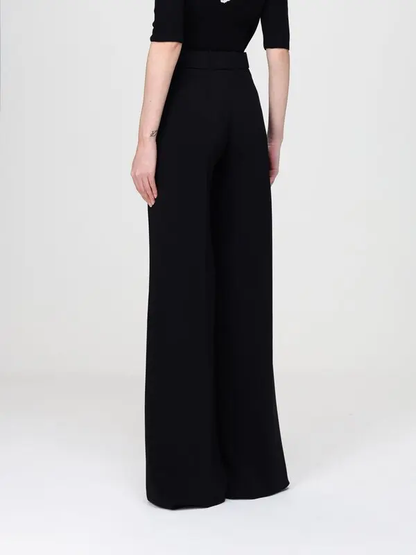 Ermanno Scervino Flare Trousers In Stretch Viscose Crêpe