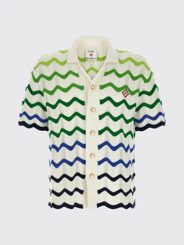 Casablanca Crochet Knit Shirt - Multicolor