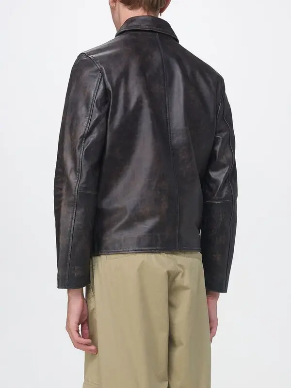 DIESEL® Cow Leather Jacket - Black
