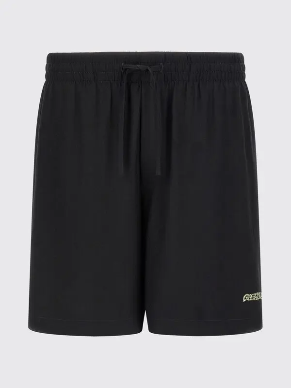 Casablanca Pure Silk Tropical Print Shorts - Black