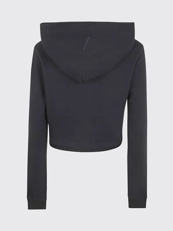 THOM KROM Cropped Cotton Hoodie