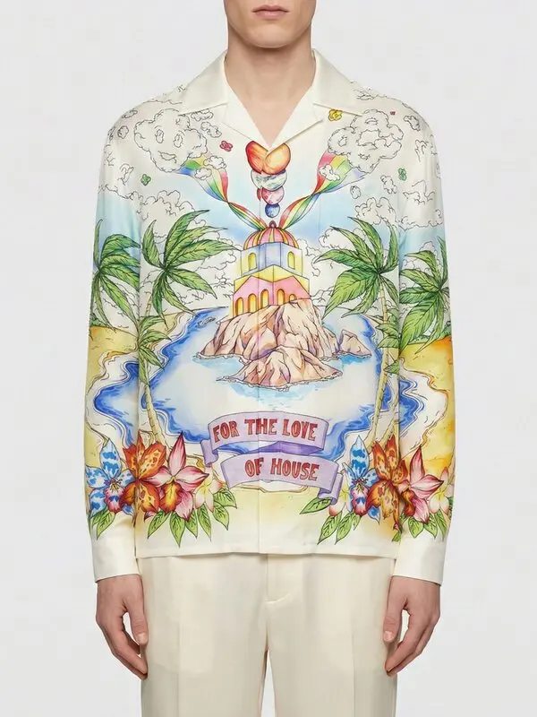 Casablanca The Cosmic Eden Printed Linen Shirt - Fa01