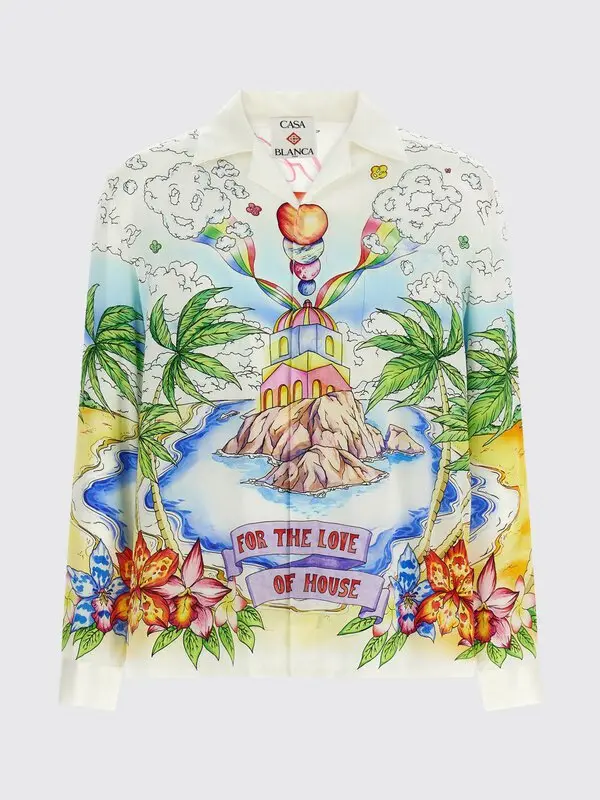Casablanca The Cosmic Eden Printed Linen Shirt - Fa01