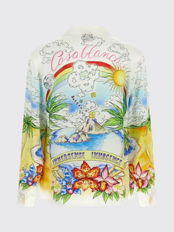 Casablanca The Cosmic Eden Printed Linen Shirt - Fa01
