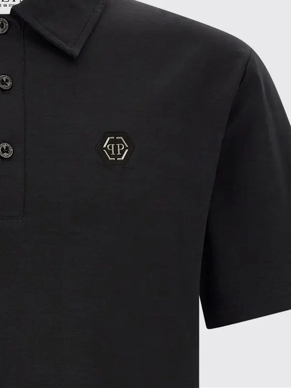 Philipp Plein Cotton Polo Shirt With Monogram