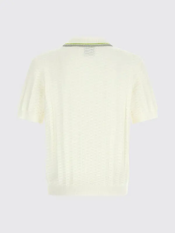 Casablanca Cotton Blend Knit Polo Shirt