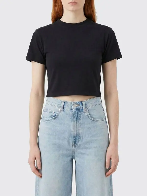 THOM KROM Cropped T-shirt - Black