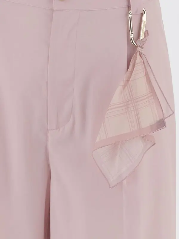 DARKPARK Cotton Blend High-waisted Shorts With Charm Detail