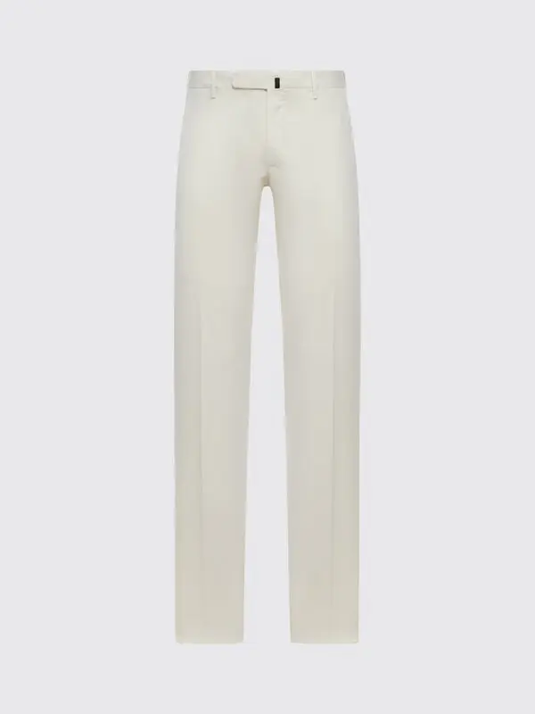 Incotex Flat Front Trousers - White
