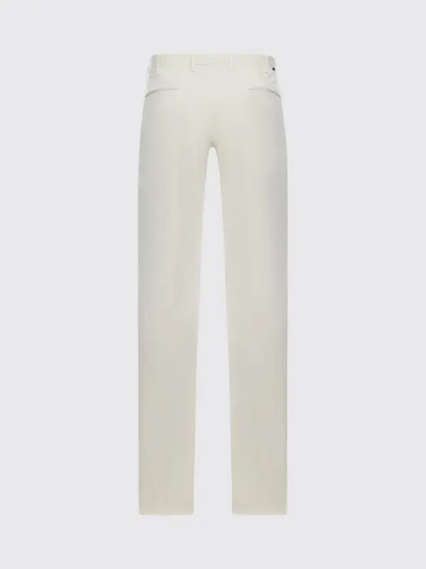 Incotex Flat Front Trousers - White